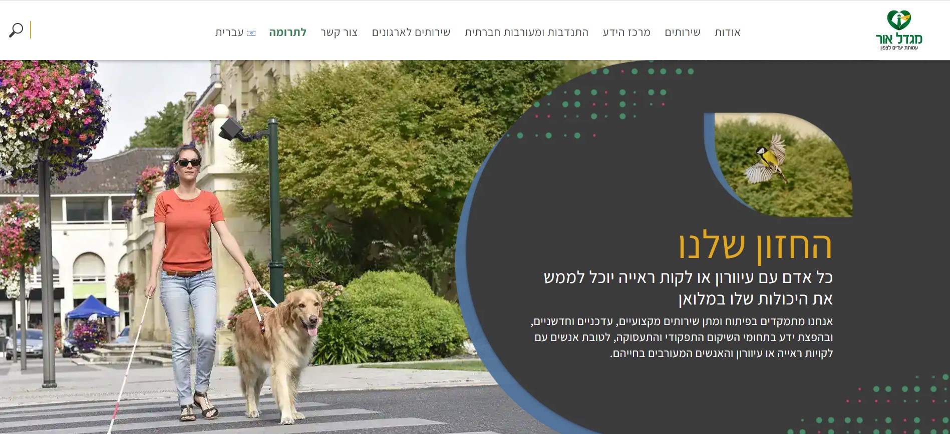 Migdal Or - multi-service center for individuals with blindness or ...